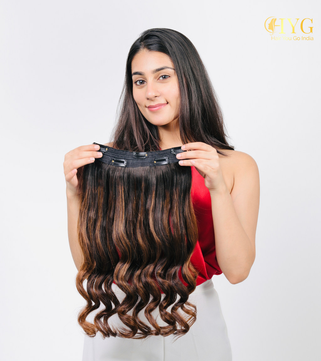 Ear to Ear (Chocolate Brown Clip Extension ) – HAIR YOU GO INDIA